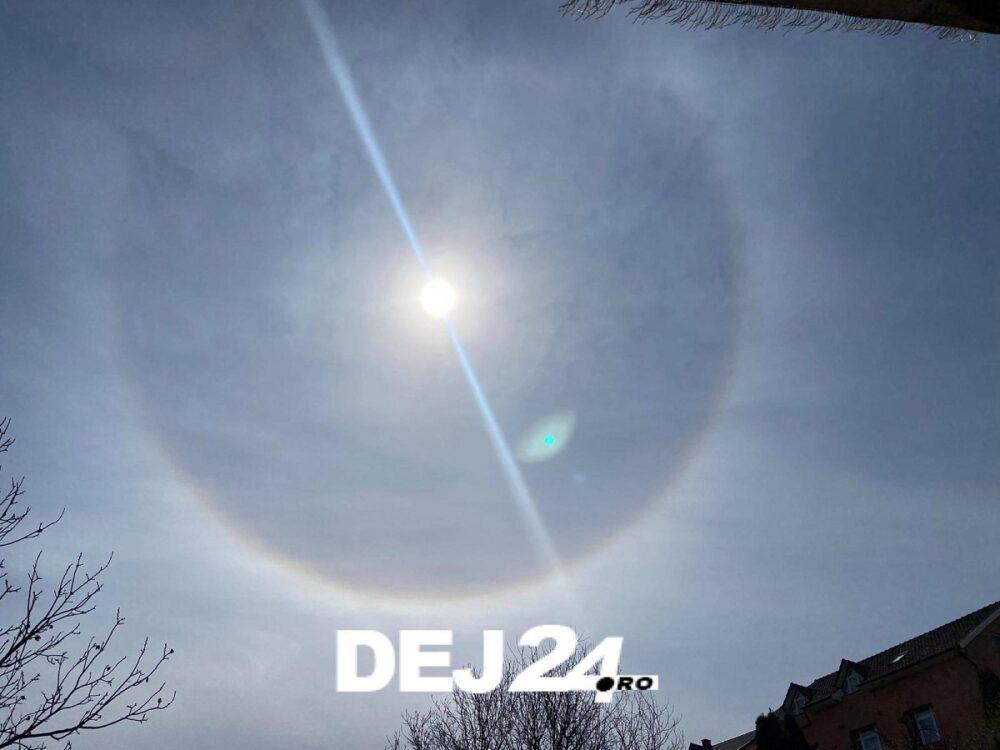 Apariție SPECTACULOASĂ pe cer. Halo, văzut din Dej. Despre ce FENOMEN ...