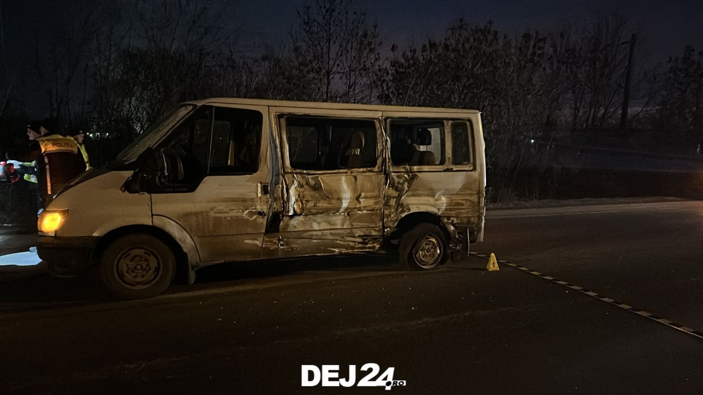 ACCIDENT GRAV în Dej. Victimă găsită inconștientă - FOTO - Dej24.ro