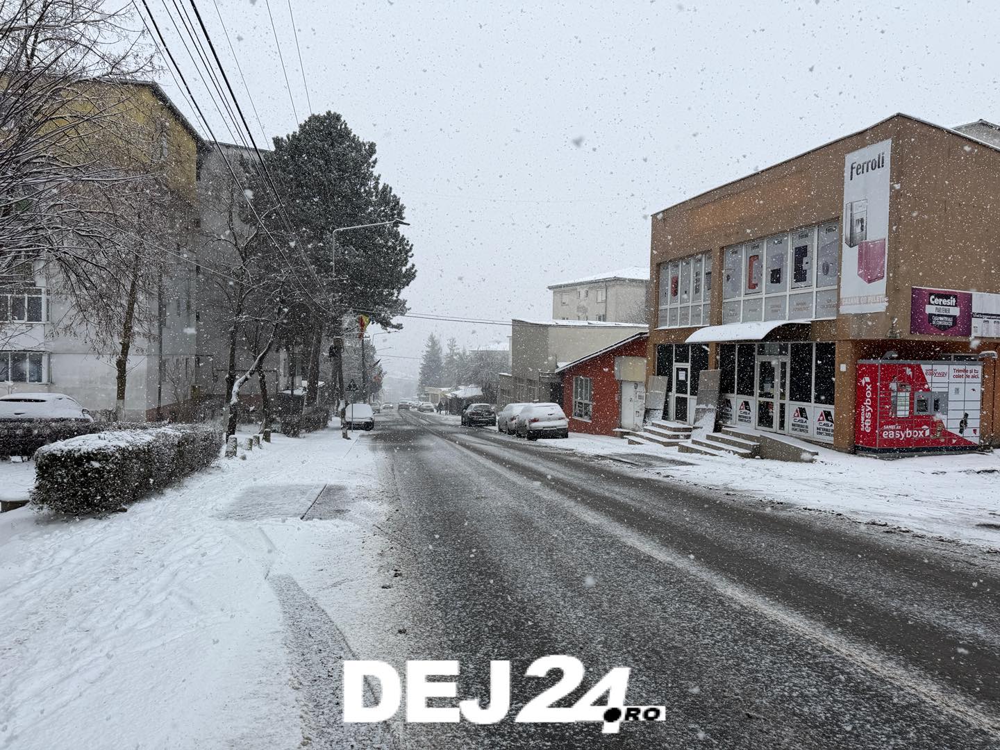 La Dej ninge ca-n povești! Primăria: 11 utilaje intervin pe străzile ...